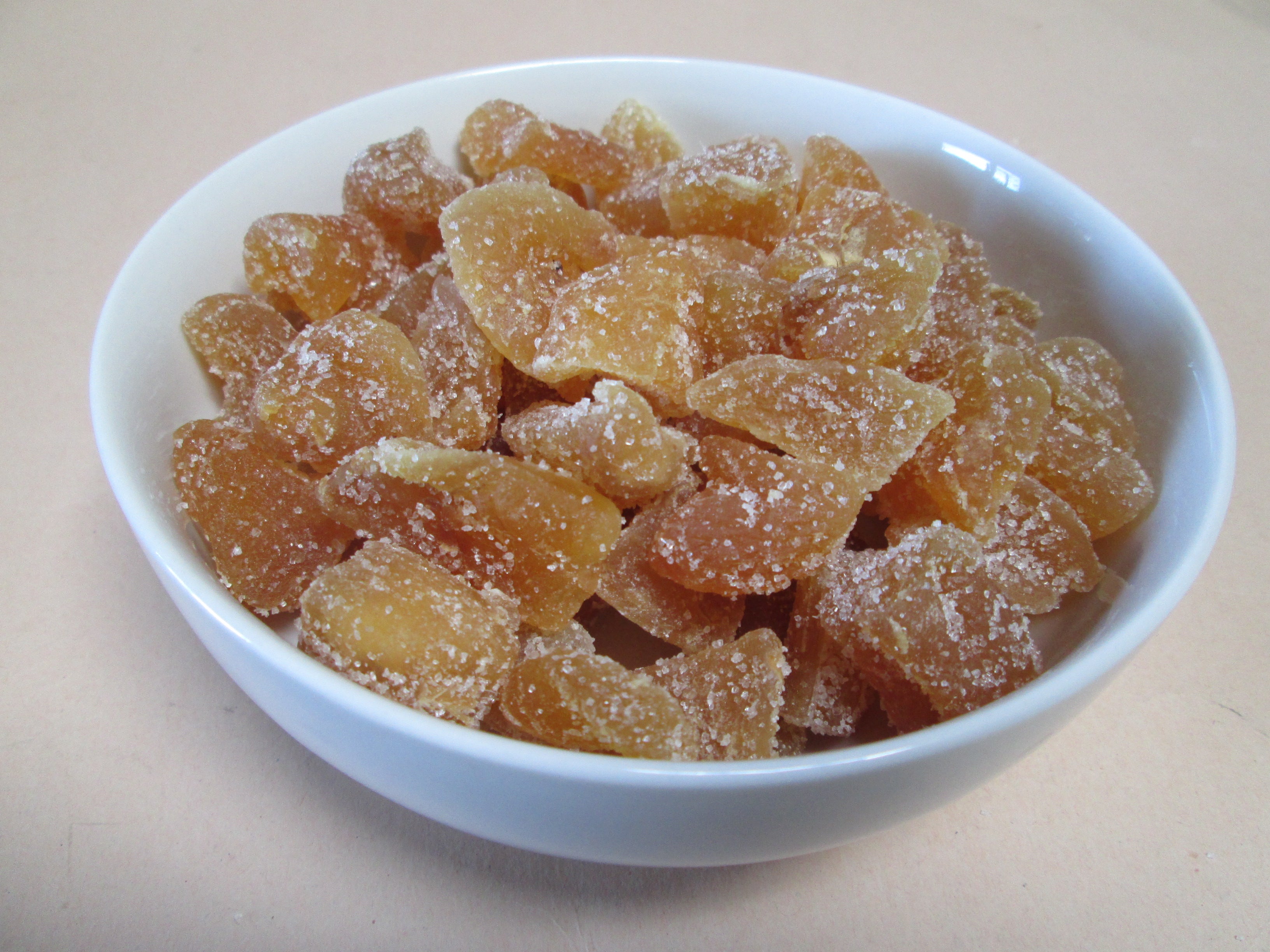 Natural Crystallized Ginger Chunks (Candied) 44 lbs / case – GREEN BULK
